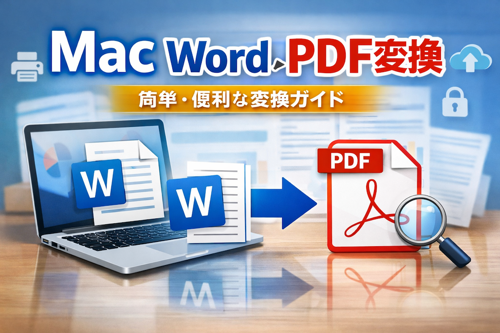 MacでWordをPDFに変換する方法を完全解説